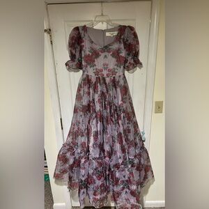 JessaKae | Dresses | Jessakae Cordelia Floral Maxi Dress Purple And Red ...